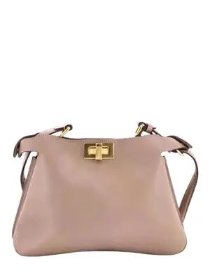 Fendi FENDI Soft Peekaboo ISeeU Bag Leather Medium Shoulder Bag Brown