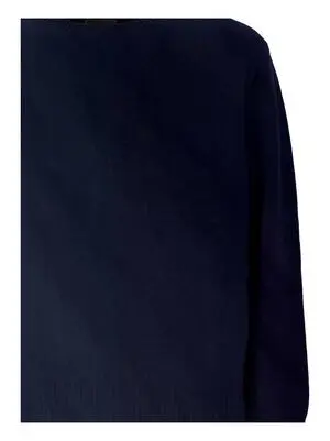 ROY ROGER'S Crew Neck Wool Sweater - Blue