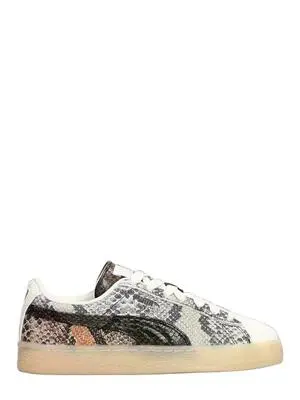 PUMA Snakeskin-effect Low Top Sneakers - Grey