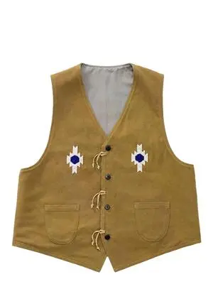 VISVIM Visvim Beaded Motif Button-Front Gilet