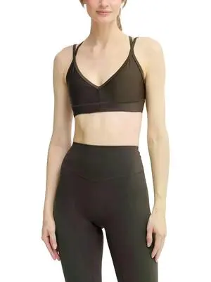 P.E Nation Paramount V-neck Cross-back Sports Bra - Brown