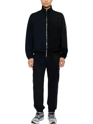 Stone Island Logo Patch Cargo Pants - Blue
