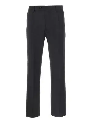 DEVORE INCIPIT Pleated Straight-leg Trousers - Black