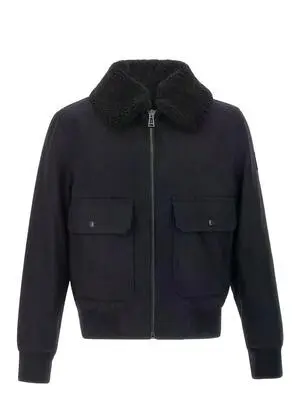 Belstaff Welder Shearling-collar Bomber Jacket - Blue