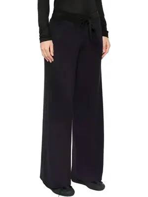 Elisabetta Franchi Logo Patch Wide-leg Track Pants - Blue