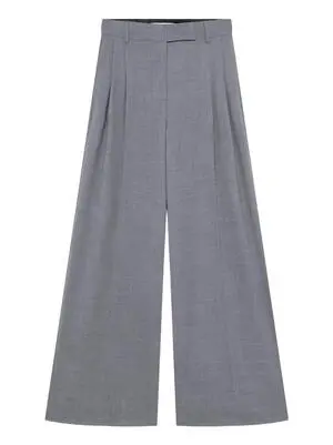 MSGM Pleated Wide-leg Trousers - Grey