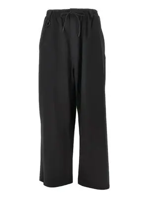 Y3 Drawstring Straight-leg Trousers - Black