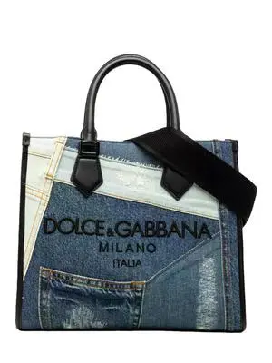 Dolce & Gabbana Dolce & Gabbana Patchwork Denim Shopper Tote Blue