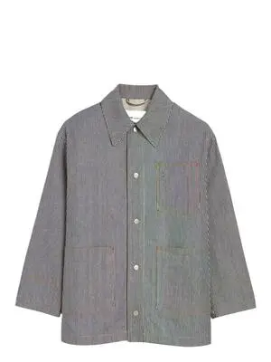 AMI Paris Cotton Worker Jacket - Blue
