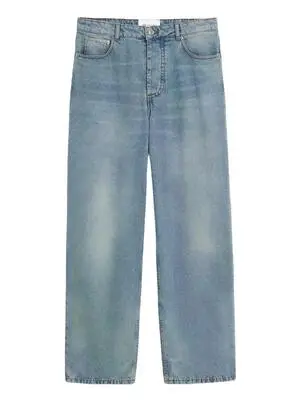 AMI Paris Baggy Fit Cotton Jeans - Blue