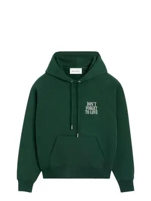 AMI Paris Cotton Hoodie - Green