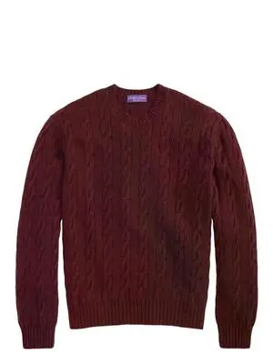 Ralph Lauren Purple Label Cashmere Cable-knit Sweater - Brown