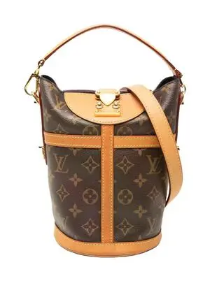 LOUIS VUITTON 2019 Monogram Duffle Bucket Bag - Brown