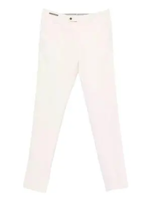 Corneliani Cream White Straight-leg Trousers - Neutrals