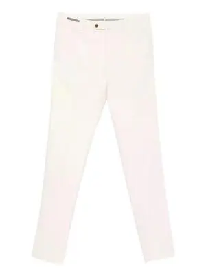Corneliani Cream White Straight-leg Trousers - Neutrals