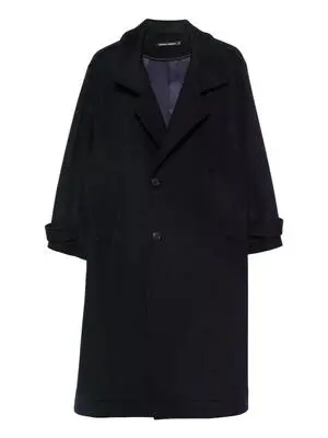 NICHOLSON & NICHOLSON Collared Button-up Coat - Blue