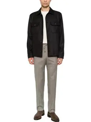 Corneliani Tailored Trousers With Drawstring Waistband - Neutrals