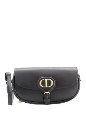Dior Christian Dior Bobby Flap Bag Leather Small Crossbody Bag Black