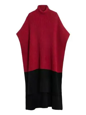 LA DOUBLEJ La DoubleJ Color Block Wool Poncho
