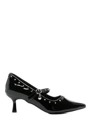 CULT Stud-embellished Pointed Toe Pumps - Black