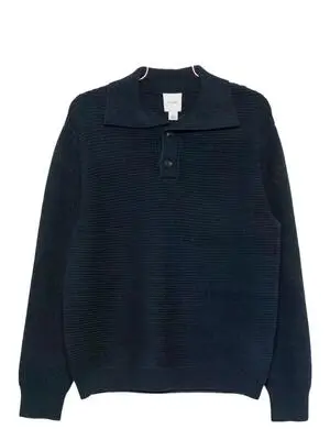 CALVIN KLEIN Calvin Klein Ribbed-Knit Polo Sweater