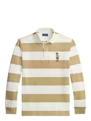 Polo Ralph Lauren Classic Fit Polo Bear Rugby Shirt - Neutrals