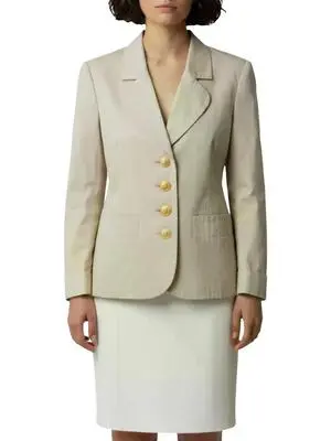 Saint Laurent 1990s Single-breasted Blazer - Neutrals