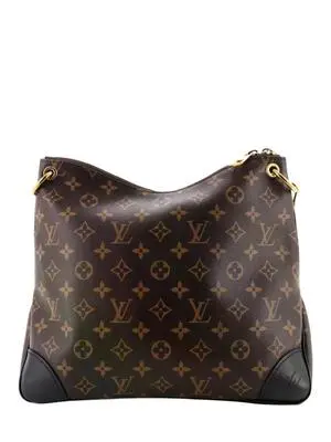 LOUIS VUITTON Monogram Canvas Odeon Nm Mm Crossbody Bag - Black