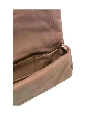 Rick Owens Padded Leather Clutch Bag - Brown
