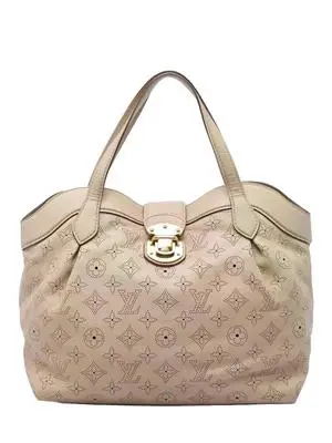 LOUIS VUITTON Louis Vuitton Monogram Mahina Cirrus PM Handbag Neutrals