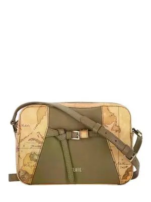 ALVIERO MARTINI 1° CLASSE Geo Classic Map-print Shoulder Bag - Neutrals