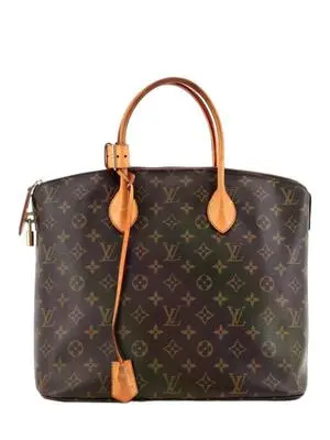 LOUIS VUITTON Monogram Canvas Lockit Nm Satchel - Brown