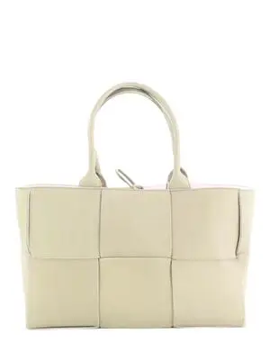 Bottega Veneta Bottega Veneta Arco Maxi Intrecciato Leather Tote Bag Green