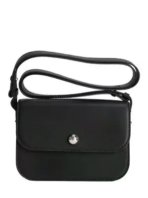 Max Mara Logo Engraved Shoulder Bag - Black
