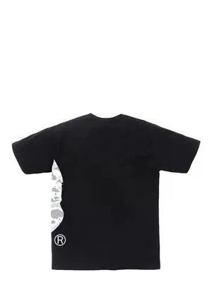 A BATHING APE Space Camo Ape Head T-shirt Black