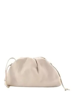 Bottega Veneta The Pouch Leather Mini Crossbody Bag - Neutrals