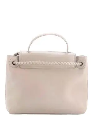 Bottega Veneta Bottega Veneta Ciao Ciao Top Handle Bag Leather With Intrecciato Detail Small Satchel Grey