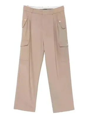 Drole De Monsieur Pleated Cargo Pants - Neutrals