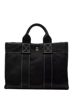 Hermès 20th Century Canvas Fourre Tout Pm Tote Bag - Black