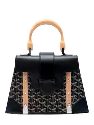 Goyard Saigon Structured Pm Satchel - Black