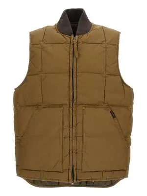 Filson Heritage Cotton Padded Gilet - Marrone