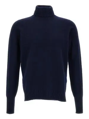 DRUMOHR Wool Turtleneck Sweater - Blu