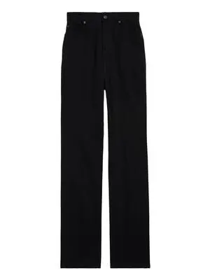 Balenciaga High Waist Slim Jeans - Black