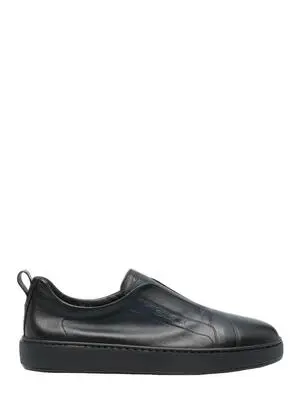 Santoni Santoni "Victory" Leather Lace-Up Shoes Blue