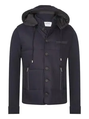 GRAN SASSO Padded Jacket With Hood - Blue