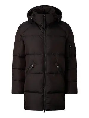 Bogner Jones Quilted Down Jacket With Adjustable Hood - Dark Brown