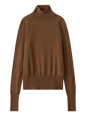 JOSEPH Yara High-neck Cashmere Jumper - Sable