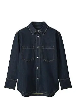 JOSEPH Joseph Idar Chest-Pocket Denim Shirt Deep Indigo