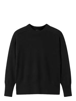 Whistles Round Neck Cashmere Jumper - Black
