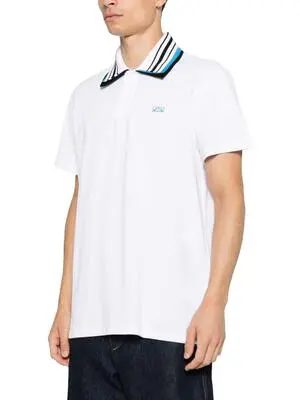 Loewe Anagram Cotton Polo Shirt - White